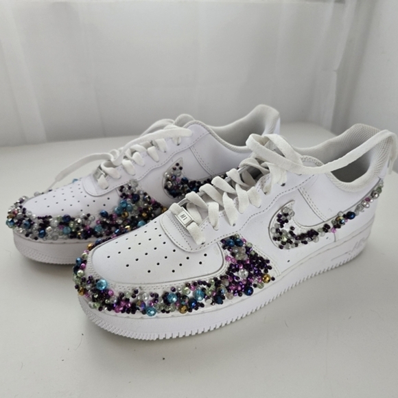 Nike | Shoes | Custom Beaded Nike Air Force Sneakers Mens Size 11 ...